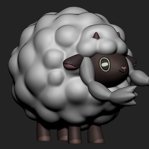 🐉 Pokemon - Wooloo with 2 different poses・ STL File for ・Cults