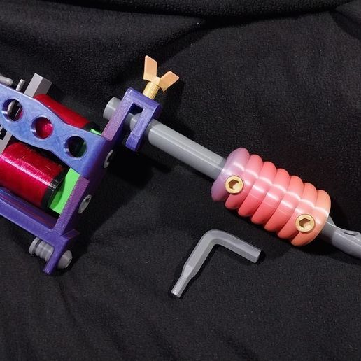 🗿 Coil Style Tattoo Machine Model/ Full Assembly・ STL File for 3D ...