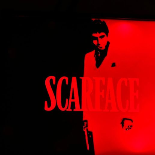 STL file SCARFACE lamp 🔦 (3MF)・Template to download and 3D print・Cults