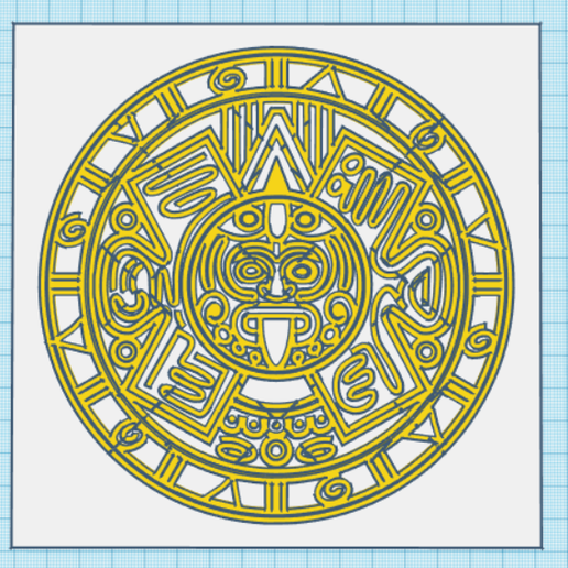 📅 MAYA CALENDAR TABLE 3D・Free STL File for ・Cults