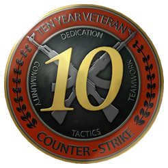 🎂 Moneda del 10º aniversario de CSGO・Archivo STL para ・Cults