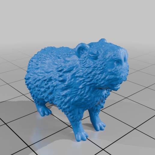 🎲 Capybara Mount 20mm, 25mm & 50mm (DND / TTRPG)・Free 3D File for ・Cults