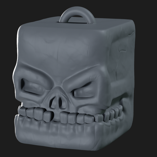 🎬 MINECRAFT MOVIE - Skeleton Keychain・ STL File for 3D printing・Cults