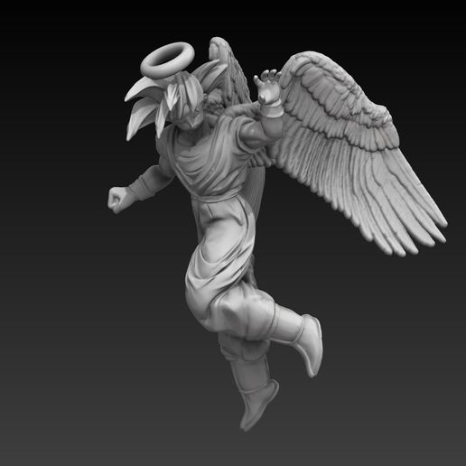 👼 GOKU ANGEL・Arquivo STL para Impressão 3D・Cults