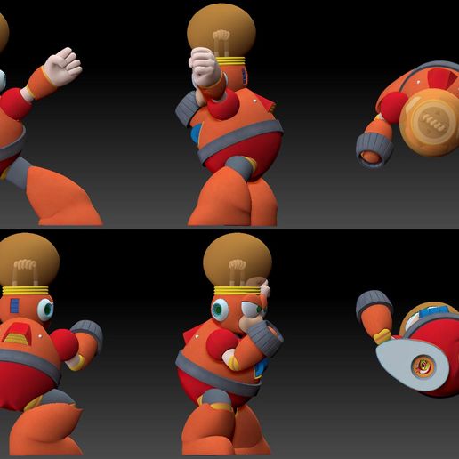 👨 Mega Man 4: Bright Man・ 3D File for 3D printing・Cults