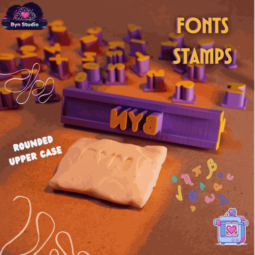 Font Stamp Bundle 🔠・ STL File for 3D printing・Cults