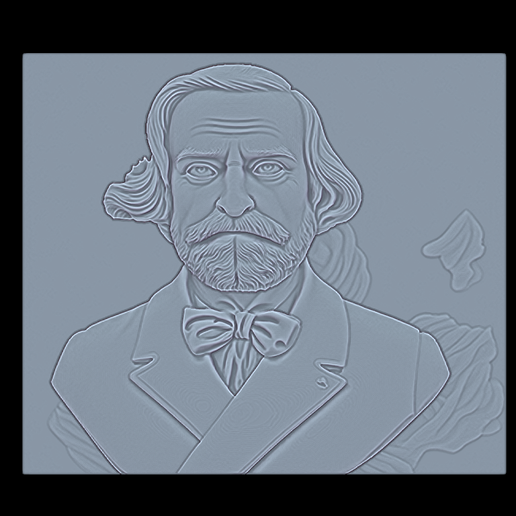 👤 Verdi Bust wall art, bas relief art, wall art for 3d printing, bas ...
