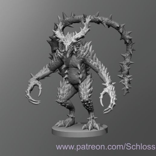 😈 Barbed Devil・Free 3D File for ・Cults