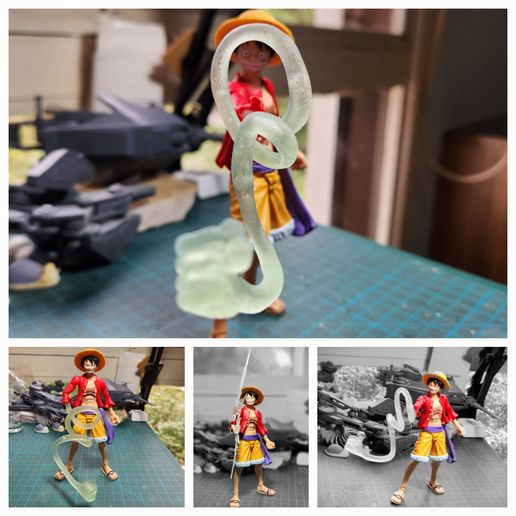 🦸 Luffy Sh Figuarts extra arms and legs・ STL File for 3D printing・Cults