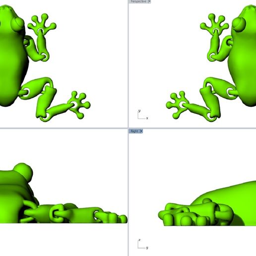 🐸 JUMPING FROG・ STL File for 3D printing・Cults