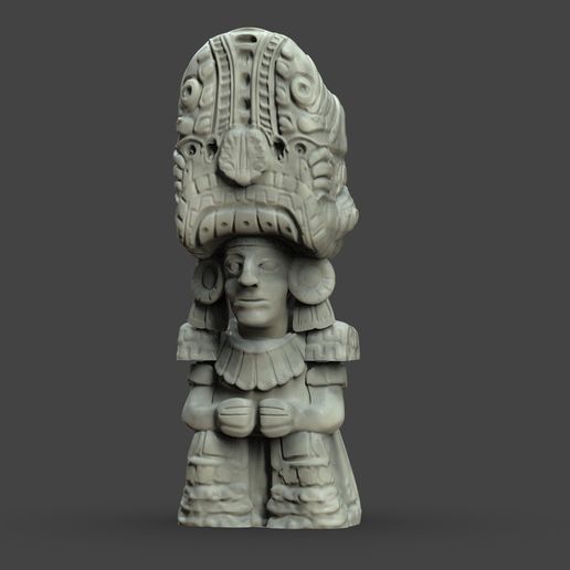 🗿 Mayan Statue・ STL File for 3D printing・Cults