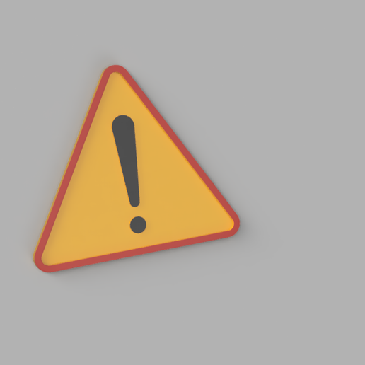 STL file 1/10 ROAD SIGN / ZNAK DROGOWY OSTRZEGAWCZY A30 🚦 ・Template to ...