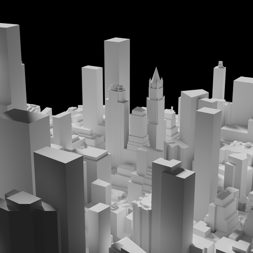 🆕 New York City 3D Print File | STL file for 3D printing | 3D Map of ...