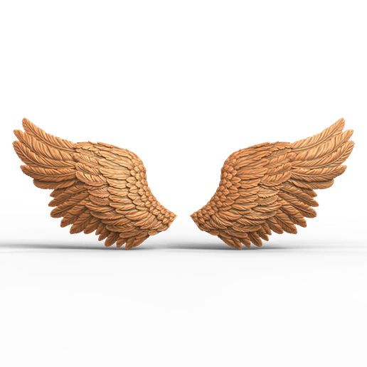 3D file 3D Model STL File for CNC Router Laser & 3D Printer 5202 Wings ...