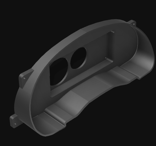 🐎 SN95 Mustang Holley 6.86 Pro Dash Mount (1994–2004)・ 3D File for 3D ...