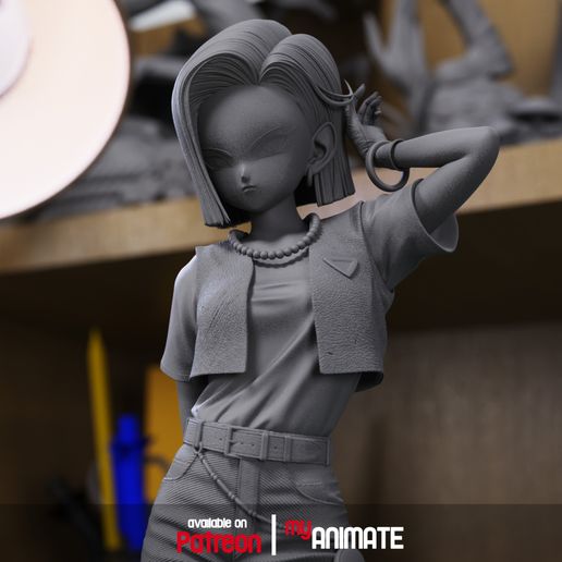 🤖 Android 18 (DragonBallZ) – STL for 3D Printing・ 3D File for 3D ...