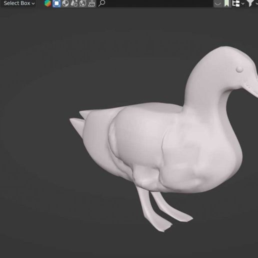 3D file Duck made with Blender 🦆 ・3D printing design to download・Cults