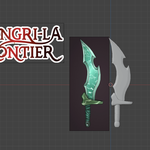 🗡️ Shangri La Frontier - Swamp Dagger・ 3D File for 3D printing・Cults