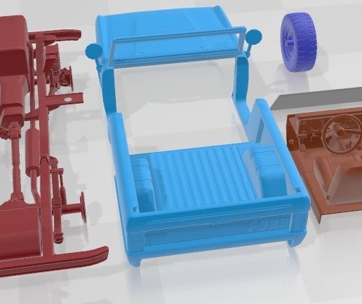 3D file Ford Bronco 1969 Roadster U13 Printable Car 🚙 ・3D printer model ...