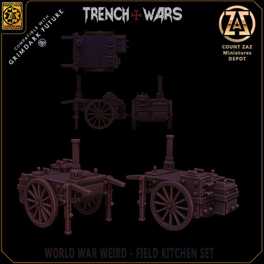 🔪 Field Kitchen - World War Weird - TRENCH WARS prop・ STL File for 3D ...