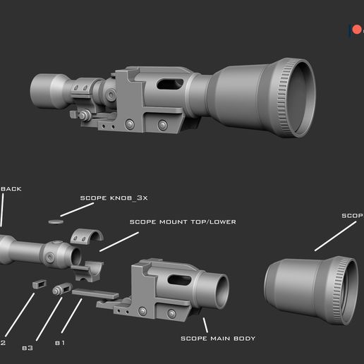 IQA 11 blaster rifle・ 3D File for ・Cults