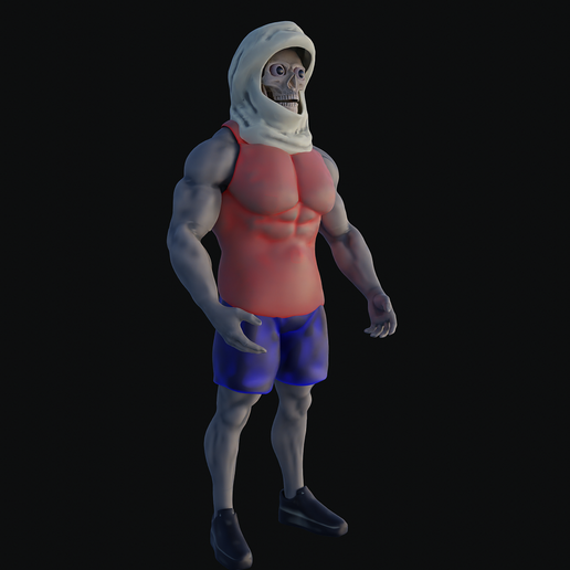 3D file Strong Skull Model 3D 💪 ・Model to download and 3D print・Cults