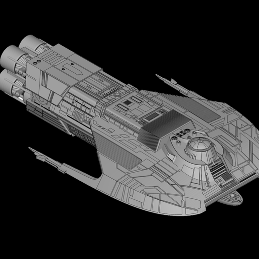 ⭐ Star Trek III Merchantman and redresses: Star Trek starship parts kit ...