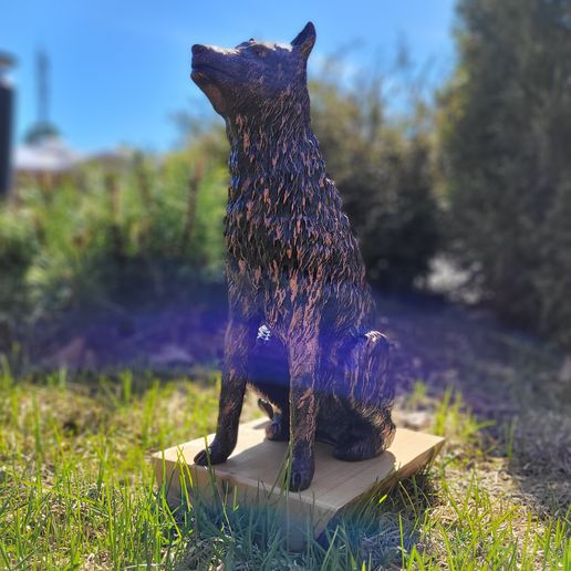 belgian shepherd statue