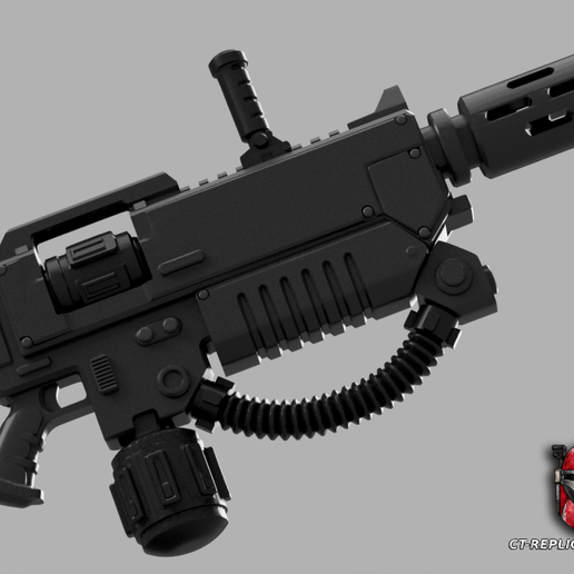 🎭 Melta Carabine Bolter SM2 3D print files Replica Cosplay 3D print ...
