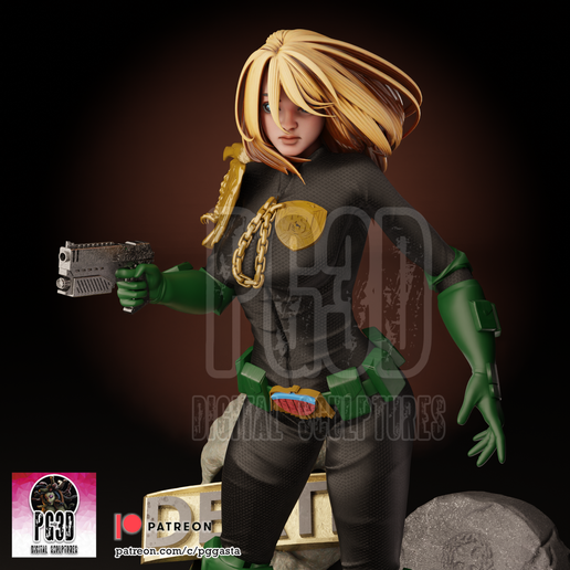 🧑‍⚖️ Judge Anderson - Dredd - 1TO10 STL FILE 3D PRINT MODEL・ STL File ...
