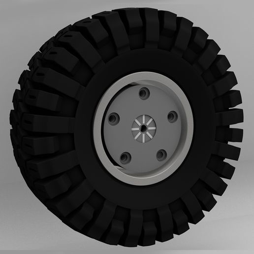 🛞 Off-Road Tire and Wheel 3D Model for RC Vehicles and Prototypes・ 3D ...