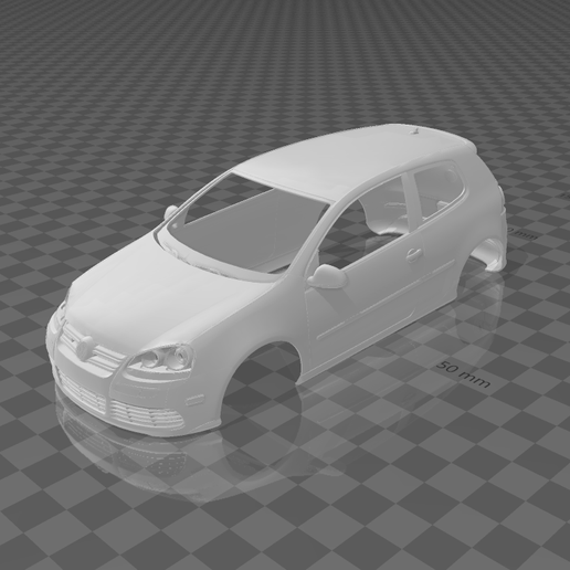 STL file Volkswagen Golf R32 MK5 Shell Body - Divided Parts for Easy ...