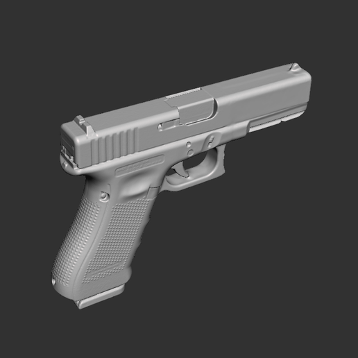 🔫 Glock 17 Gen4 Real Size Scan 3D Gun Mold・ STL File for 3D printing・Cults