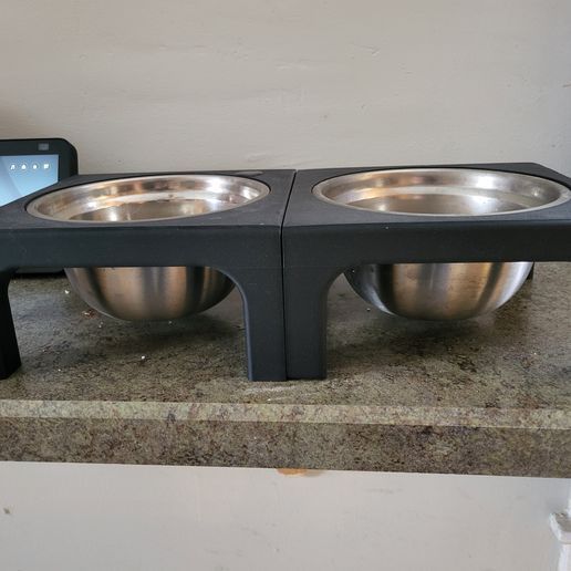 🐕 Dog Bowl Holder・Free STL File for 3D printing・Cults