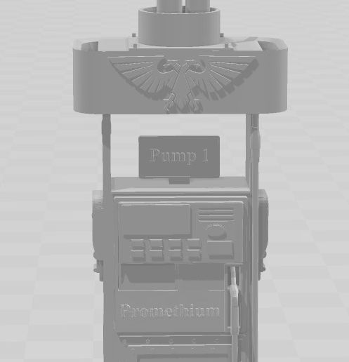🔮 Far Future Gothic Gas Pump・Free STL File for 3D printing・Cults