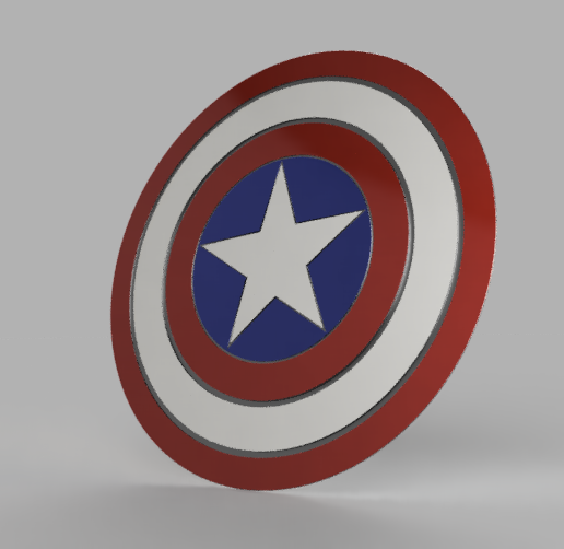 🛡️ Marvel's Captain America Shield・ STL File for ・Cults