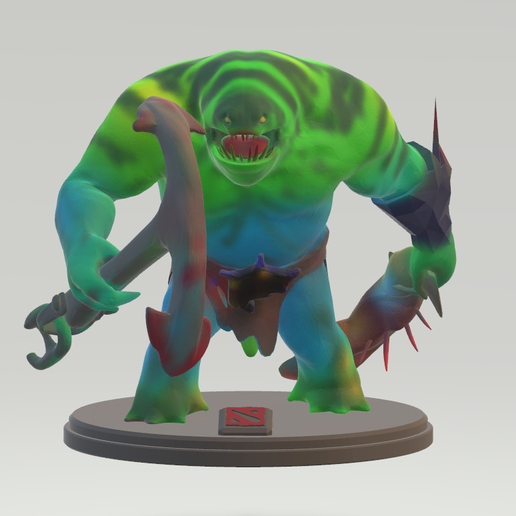 🎲 Dota 2 Tidehunter figurine・ STL File for ・Cults