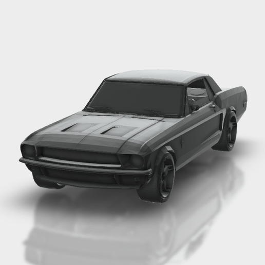 🚙 Ford Mustang Hardtop・ STL File for 3D printing・Cults