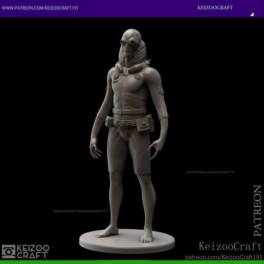👹 ABE-FISHMAN-ABE SAPIEN-HELLBOY・ 3D File for 3D printing・Cults