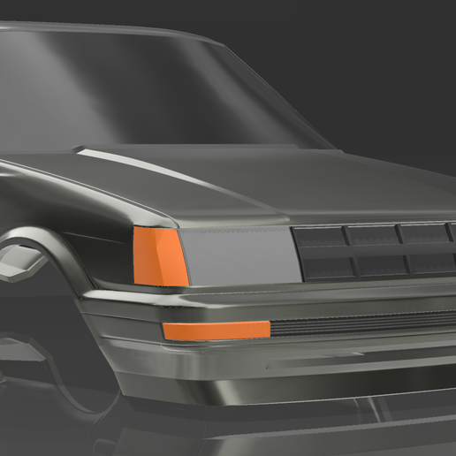 🚗 Toyota Corolla AE82 Sedan (Chisel Nose) 1986 -1988 1:24 & 1:25 SCALE ...
