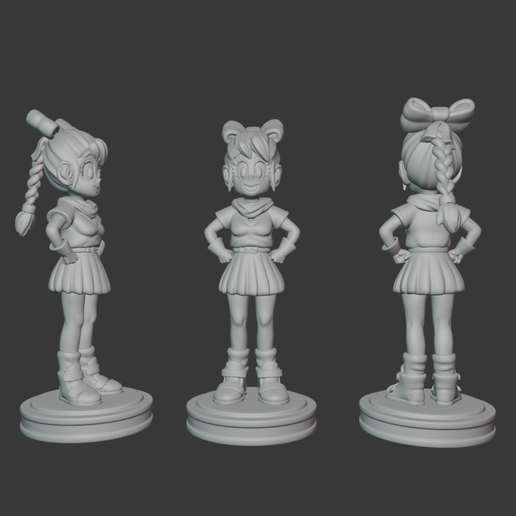 🐉 Bulma - Dragon Ball Z - Super - Daima - GT・ STL File for 3D printing ...