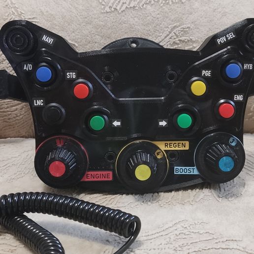 🛞 DIY STEERING WHEEL BUTTON BOX RALLY Ford Puma・ STL File for 3D ...