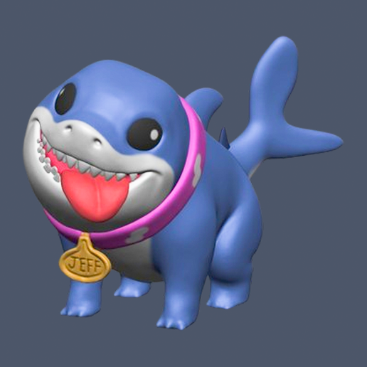 STL file Jeff the Shark STL 3D print model 🦈 ・3D printable model to ...