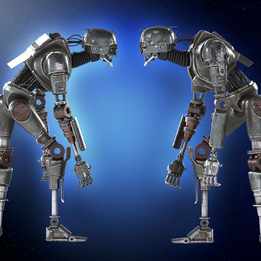 🤖 SM-33 droid 1:1 statue 3d print model Skeleton Crew・ 3D File for 3D ...