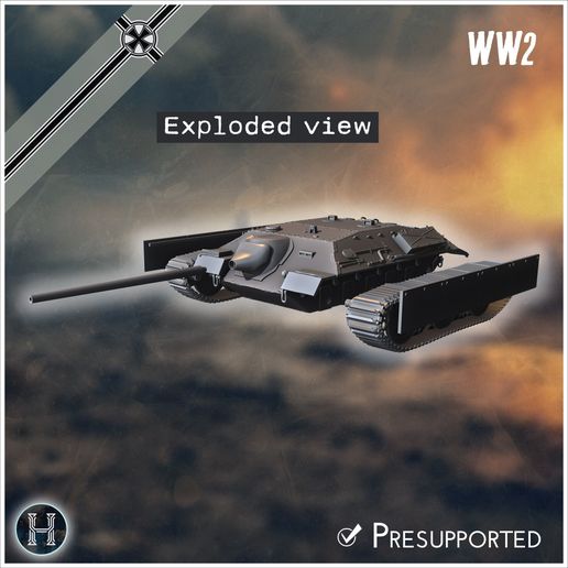 🪖 E-25 " Böse Floh " Ausf. A Entwicklung light tank - Germany Eastern ...
