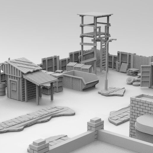 🚆 Outpost - complete Diorama・ STL File for 3D printing・Cults