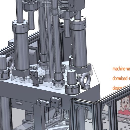🧞‍♂️ industrial 3D model Vertical injection molding machine・ 3D File ...