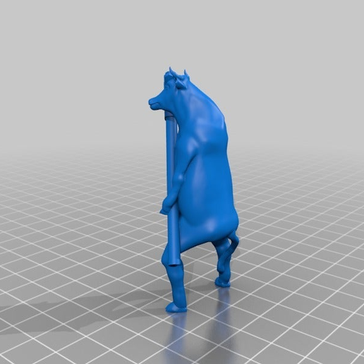 🐄 Killer cow・Free STL File for ・Cults