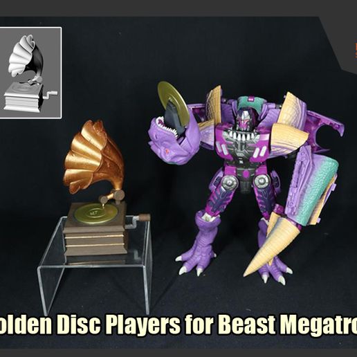 🤖 Golden Disc Players for Transformers Beast Megatron・ 3D File for ・Cults