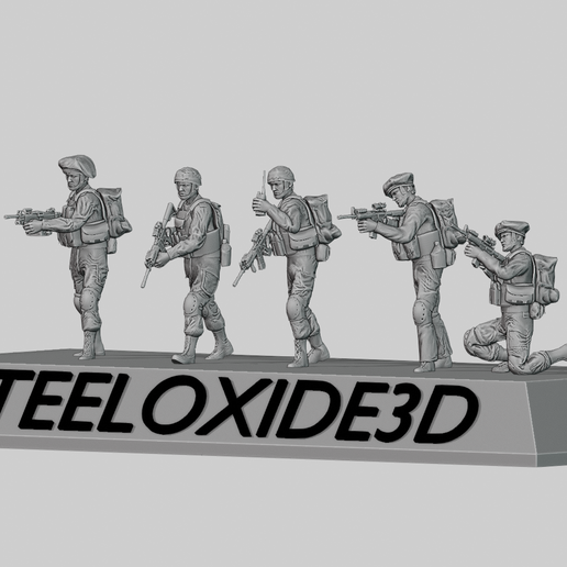 🫡 Modern IDF infantry set 1・ 3D File for 3D printing・Cults